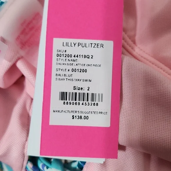 Lilly Pulitzer | Swim | Nwt Lilly Pulitzer Dalian Side Lattice One ...